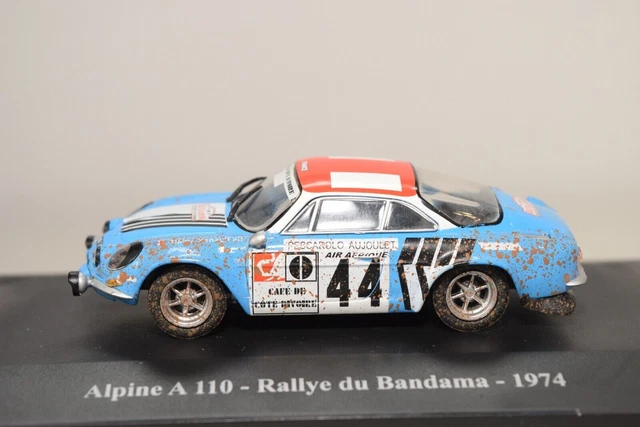 A68 1:43 IXO Altaya Atlas Renault Alpine A110 A 110 Rallye Du Bandama ...