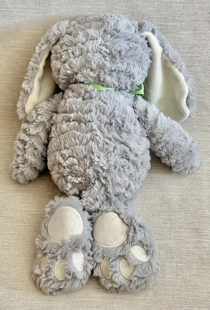 WAITROSE BUNNY SOFT Toy Plush Rabbit Grey Waffle Fur Large 14" Easter £ ...