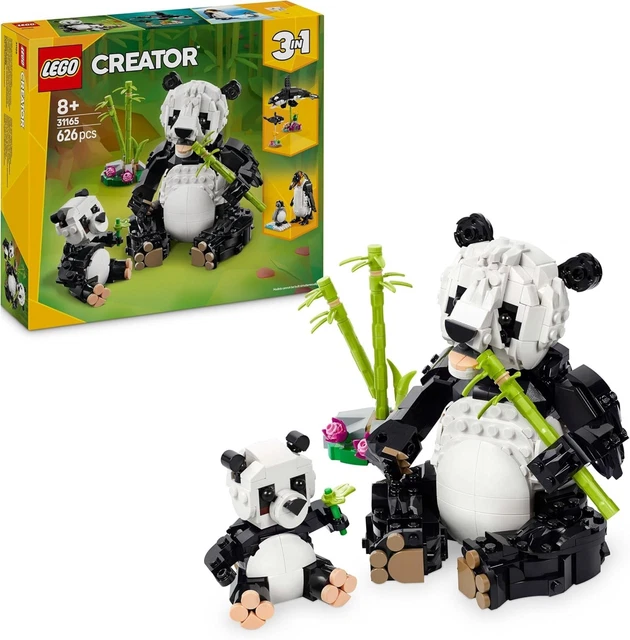 LEGO CREATOR 3IN1 Wild Animals: Panda Family Toy - Transforms into ...