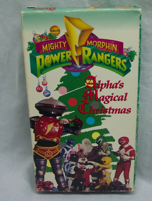 MIGHTY MORPHIN POWER Rangers Alpha's Magical Christmas (VHS, 1994) NEUF ...