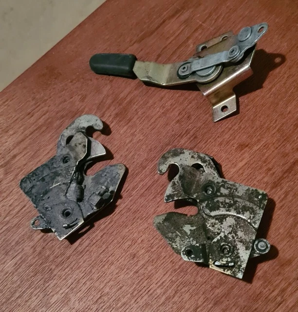 JAGUAR XJS FACELIFT bonnet hood release latch latching mechanism hooks ...