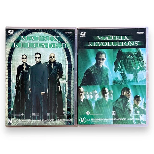THE MATRIX RELOADED & The Matrix Revolutions DVD Set (4 Discs) Keanu ...