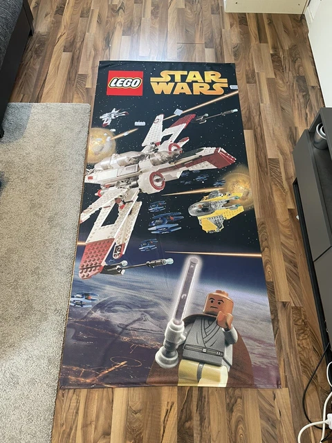 2005 LEGO STAR WARS Display Store Banner Retail Flag ARC-170 ULTRA RARE ...