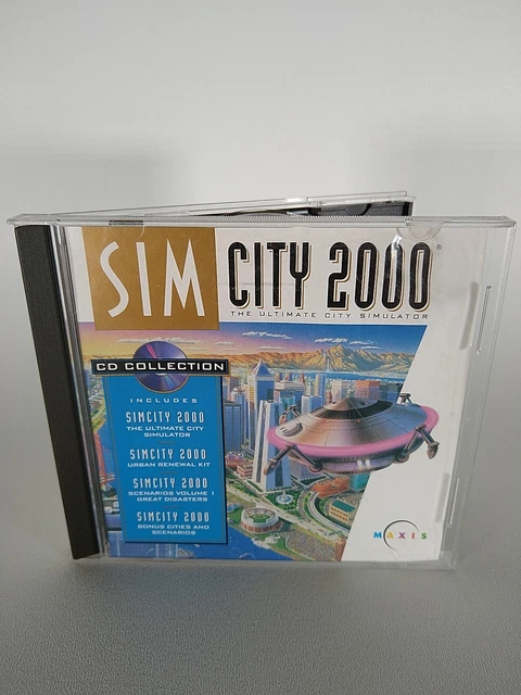 SIM CITY 2000 Game PC CD-Rom Ultimate City Simulator - Tested! $9.99 ...