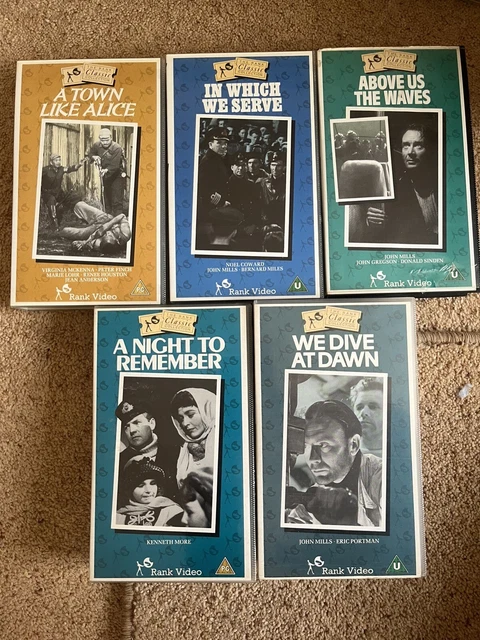 5 RANK CLASSIC Collection VHS video films £20.00 - PicClick UK