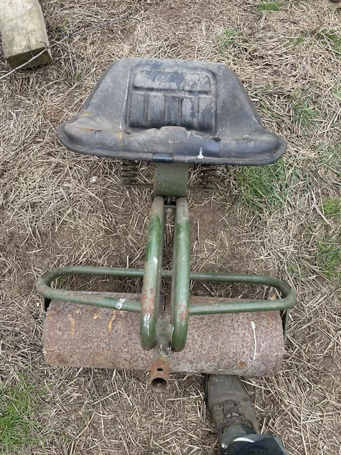 VINTAGE CYLINDER MOWER trailing roller seat. Ransomes, Atco, Dennis. £ ...