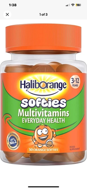 HALIBORANGE KIDS CALCIUM and Vitamin D Softies 30 £11.12 - PicClick UK