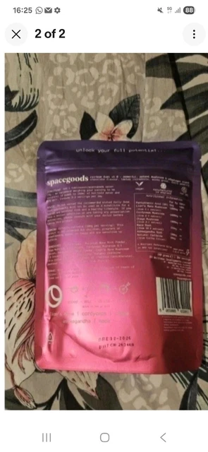 SPACEGOODS RAINBOW DUST V1.0 Chocolate Powder Adaptogen, New 240 Gr £21 ...