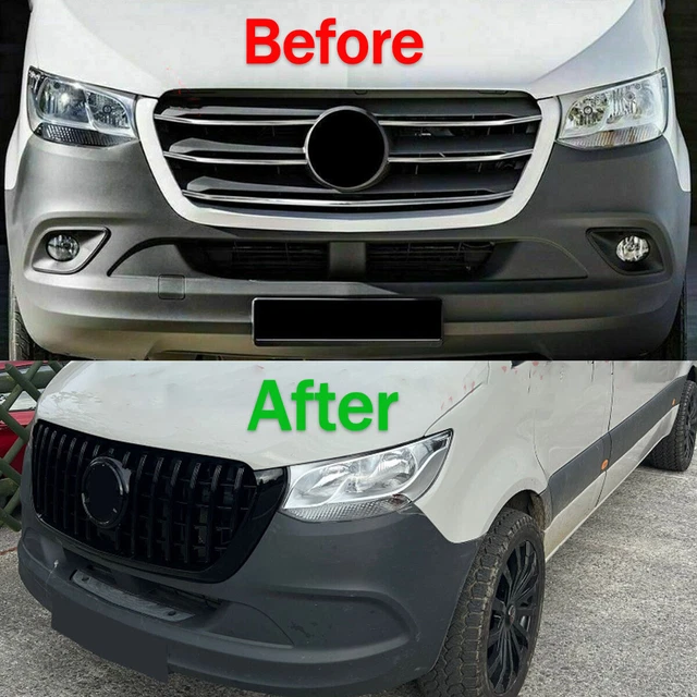 FÜR MERCEDES SPRINTER W907 910 18-23 Kühlergrill Panamericana GT Grill ...