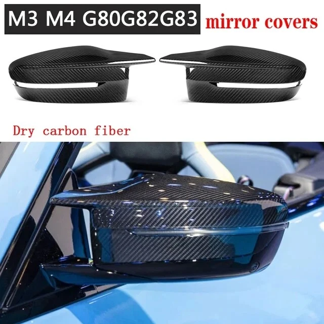 FOR 21-24 BMW G80 M3 G82 G83 M4 G87 M2 Real Carbon Fiber Mirror Caps ...