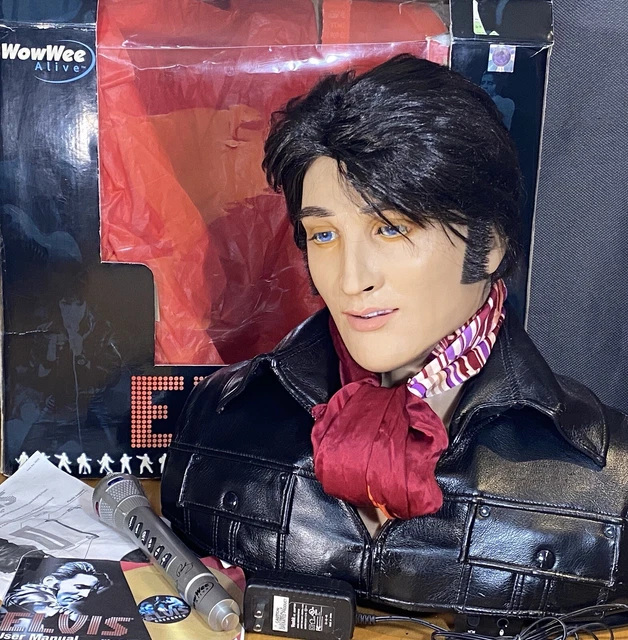 WOWWEE ALIVE ELVIS Presley Lifesize Robot Singing Talking Animatronic ...