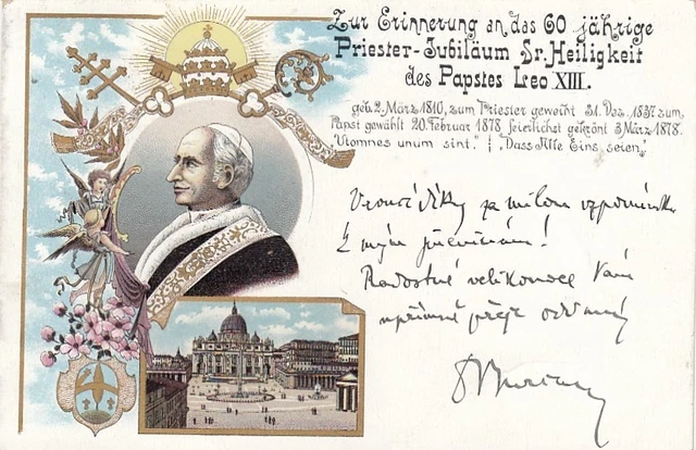 PAPST LEO XIII., 60 Jahre Priester-Jubiläum gl1897 F9366 EUR 33,99 ...