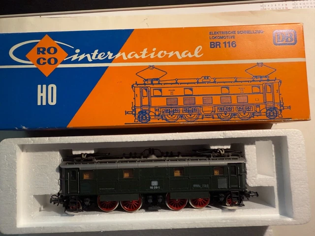 ROCO H0 4143 E-Lok BR 116 019-1 der DB grün in OVP EUR 40,00 - PicClick DE