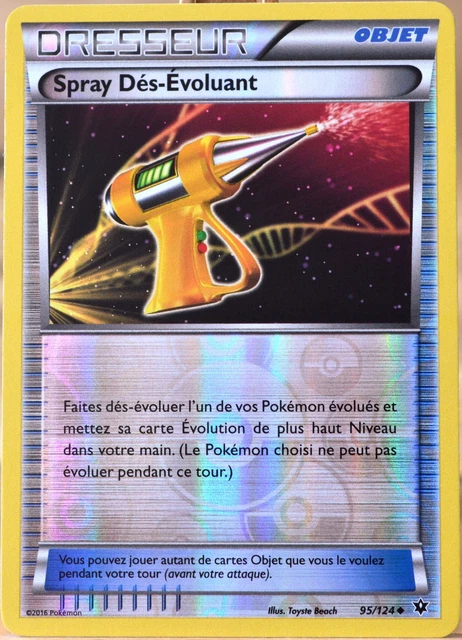 CARTE POKÉMON 95/124 Spray Dés-Evoluant REVERSE XY - Impact des Destins ...