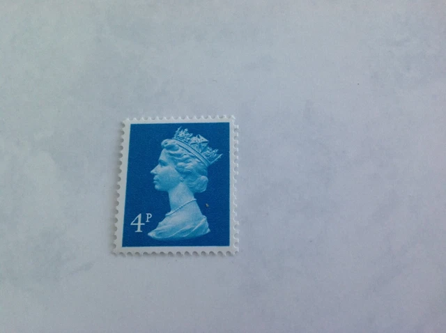 GB 1981 MACHIN Definitive 4p greenish blue SG X862 Two Bands MNH 2B Ex Booklet £0.99 - PicClick UK