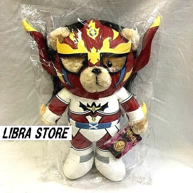 RARE MANEKUMA JUSHIN Thunder Liger Lutte Peluche Poupée Ours 2019 NJPW ...