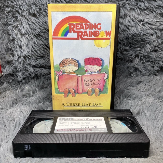READING RAINBOW: A Three Hat Day VHS Tape LeVar Burton PBS Kids ...