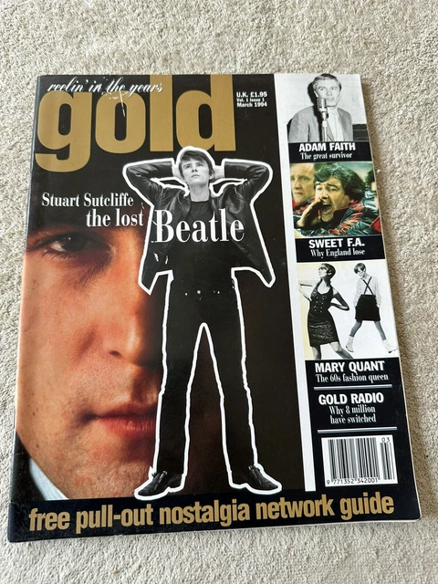 FIRST ISSUE GOLD Magazine 03/1994 THE BEATLES Adam Faith KATE MOSS ...