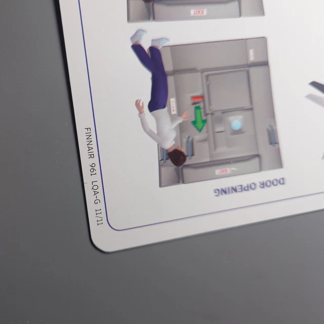 FINNAIR AIRBUS A340-300 LQA-G 11/11 Safety Card £10.80 - PicClick UK