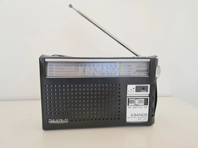 RARE VINTAGE SONY ICF-J40 Radio Receiver (1985) - Made in Japan £180.17 ...