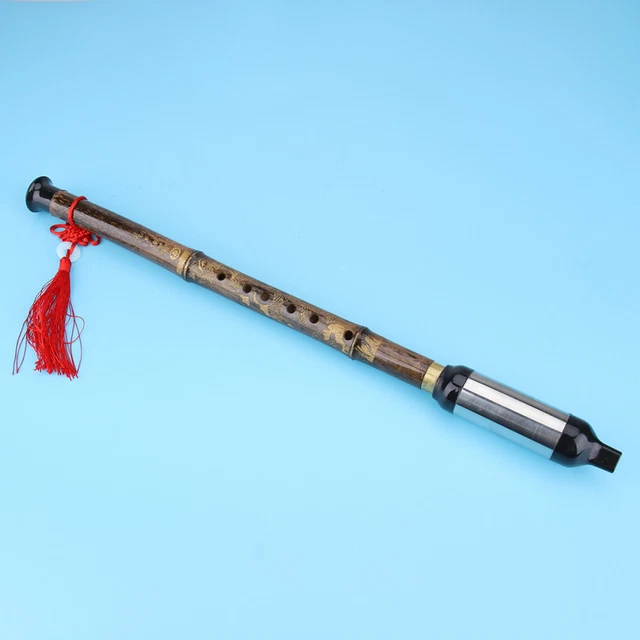 BLACK BAMBOO FLUTE Chinese Music Traditional Handmade Folk Instruments ...