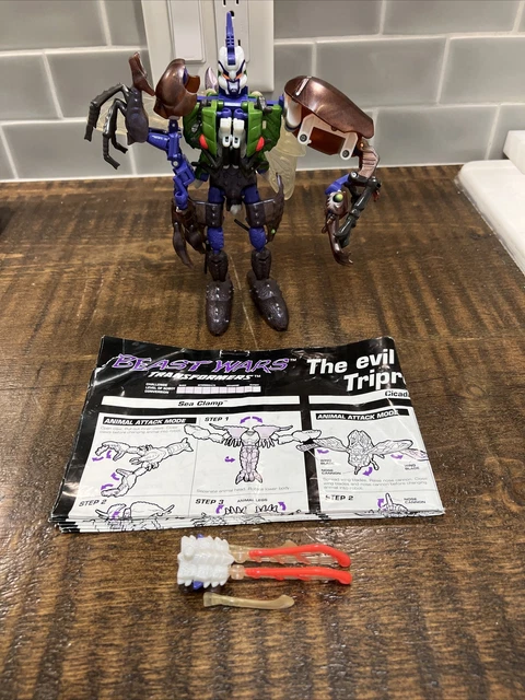 TRANSFORMERS BEAST WARS 1997 Tripredacus Predacon Combiner Complete ...