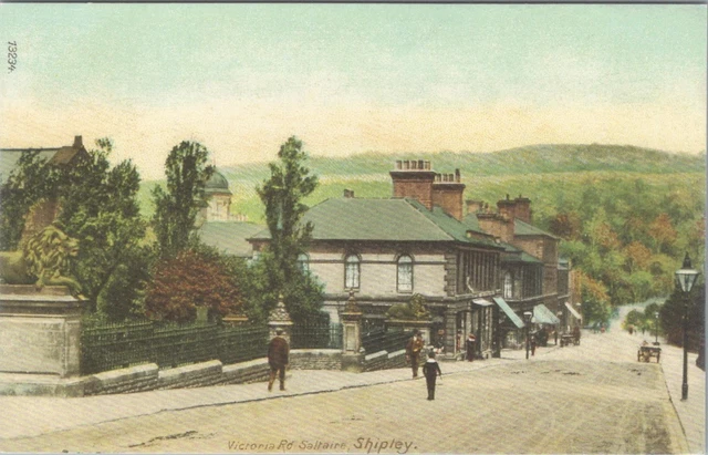 YORKSHIRE POSTCARD - Victoria Road, Saltaire, Shipley (Repro) XT347 £2. ...