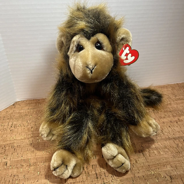 VINTAGE TY CLASSIC Plush "CHA CHA" The Monkey, 1998, 14", #7005, Mint ...