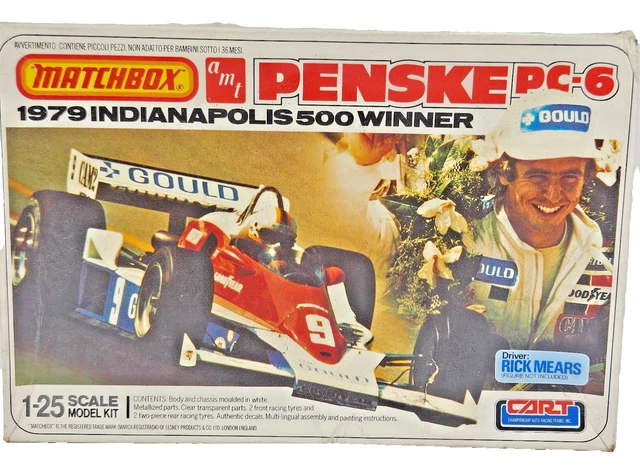 MATCHBOX PENSKE PC-6 PK-4159 Plastic Kit 1979 Indianapolis 500 winner 1 ...