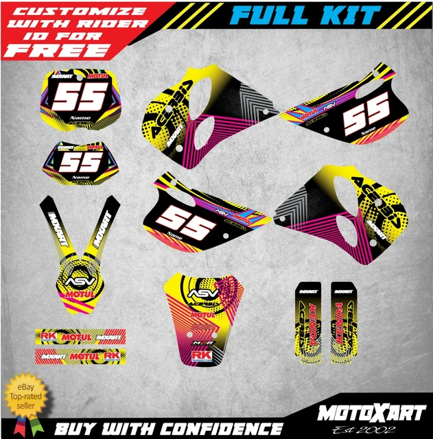 CUSTOM GRAPHICS KIT NEON style Stickers to fit KTM SX 1993 - 1997 ...