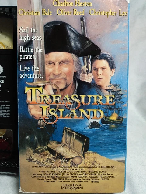 TREASURE ISLAND VHS 1990 Charlton Heston Christian Bale £3.10 - PicClick UK
