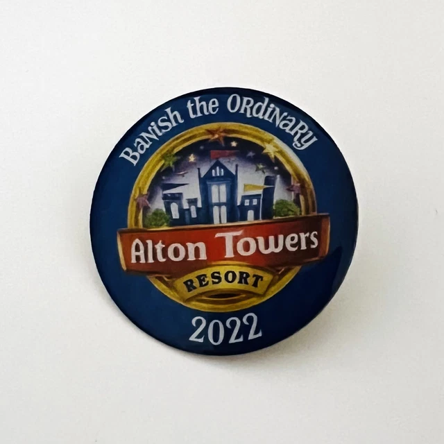 ALTON TOWERS RESORT - Banish The Ordinary 2022 Staff Pin Badge £5.00 ...