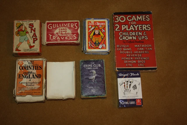 OLD PLAYING CARDS 1940's /book and new set £58.00 - PicClick UK