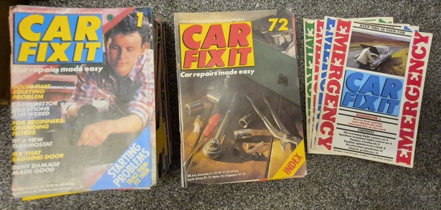 CAR FIX IT Magazines 1983/4 (Job Lot 62 Issues + 4 Handbooks) £10.78 ...
