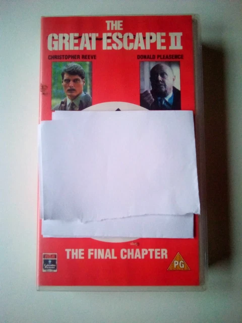 THE GREAT ESCAPE II FINAL CHAPTER VHS CASSETTE TAPE - 2 Christopher ...