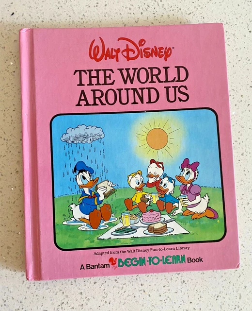 WALT DISNEY- THE World Around Us 1986 - Fun To Learn Library Book $19. ...
