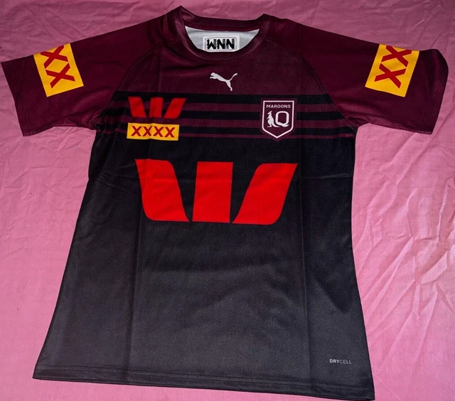 QUEENSLAND MAROONS SOO 2024 Training DARK NRL Jersey *5XL* QLD Seller ...