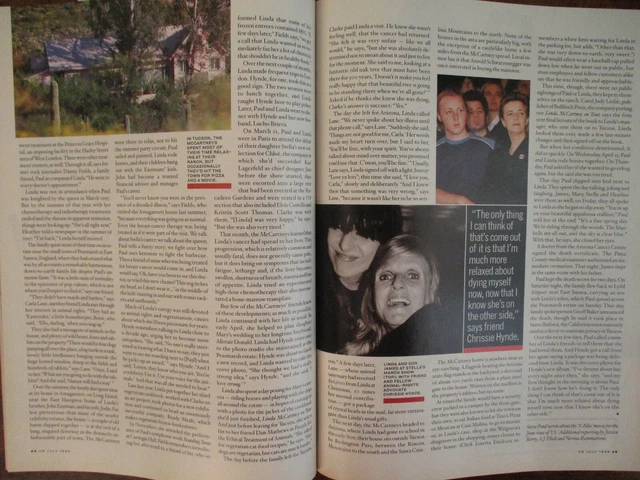 JULY-1998 US MAGAZ(ROMA ROWNEY/LINDA McCARTNEY/LAURA LINNEY/JENNIFER ...