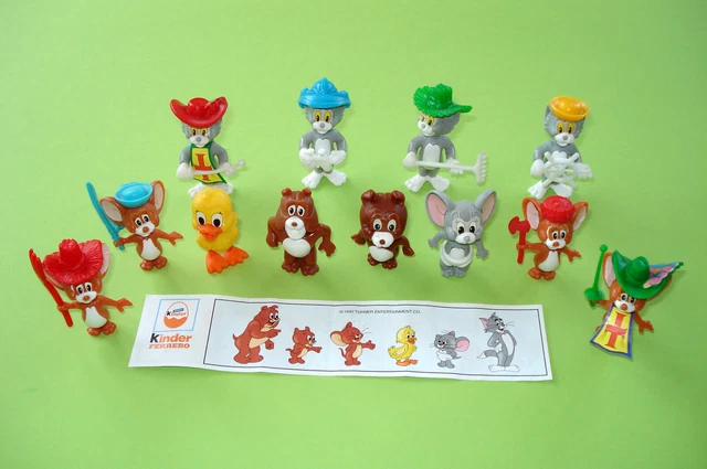 KINDER FERRERO SURPRISES CHOOSE FIGURE TOM & JERRY k93 SOCKET FIGURES ...