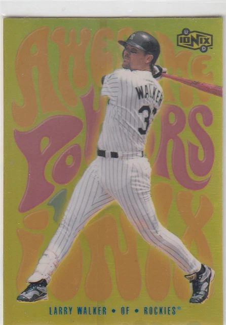 LARRY WALKER UD Iix Awesome Powers Colorado Rockies #9 2000 00 Ud Pont ...