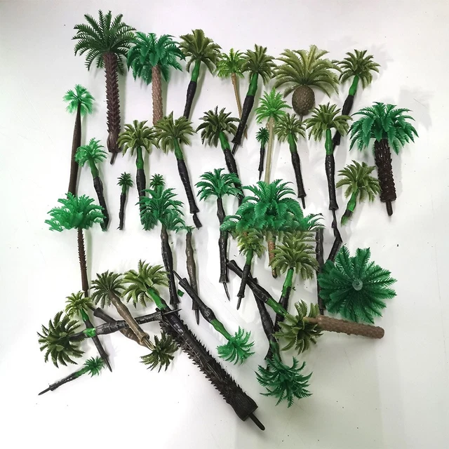 PARK RAINFOREST SCENERY Artificial Tree 7CM Height DIY Accessories Pure ...
