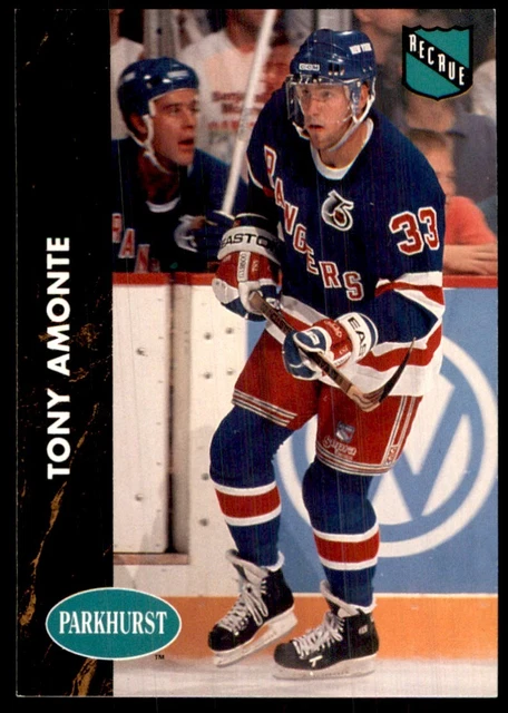 1991-92 PARKHURST TONY Amonte Rookie New York Rangers #114 $2.45 ...