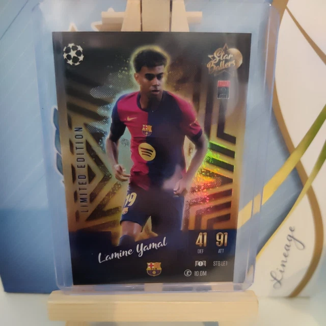 TOPPS MATCH ATTAX 2024/25 2025 Lamine Yamal Star Baller Limited Edition ...