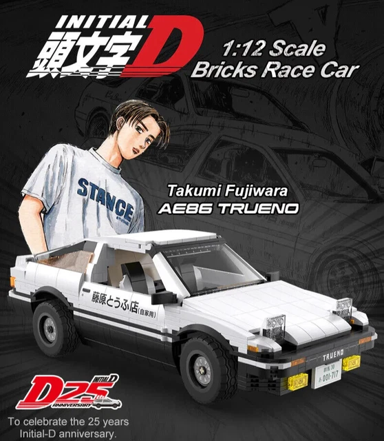 CADA RC 1/12 TOYOTA TRUENO AE86 Initial D Building Blocks w/ RC System ...