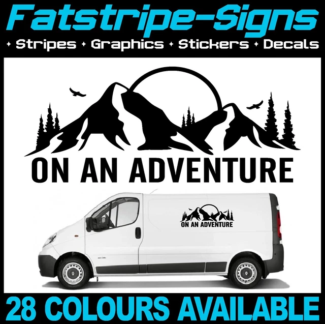ADVENTURE MOUNTAIN FOREST Stickers Graphics Decals Camper Van Motorhome ...