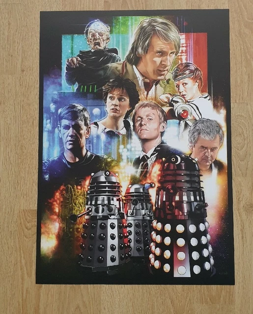 DOCTOR WHO 5TH Dr Story resurrection of the daleks A3 Poster By Jason ...