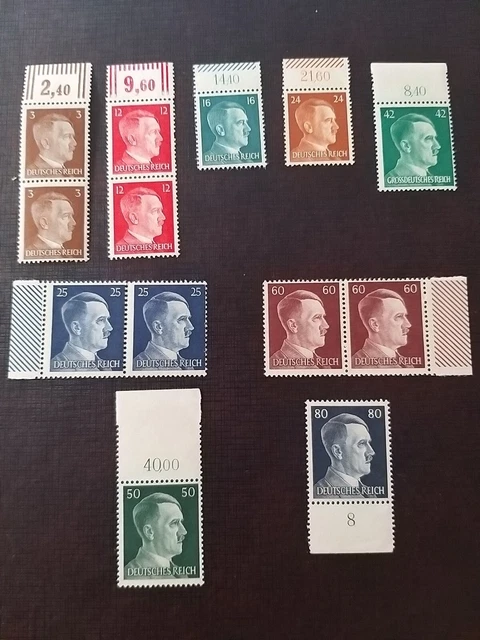 BRIEFMARKEN ADOLF HITLER!!! DEUTSCHES REICH / WK II. LOT!!! Siehe Scan ...