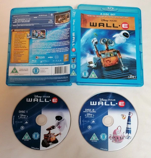 BLU-RAY - WALT Disney Pixar Wall-E 2 Disc Blu-Ray Cert U Animated Feature £2.75 - PicClick UK