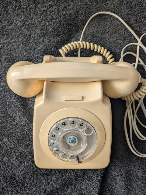 VINTAGE 60/70'S Cream Rotary Dial up Telephone Original. 83/2, in ...