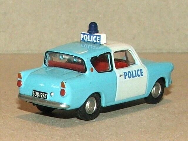FORD ANGLIA 105E Police car 1/76 scale Oxford diecast vehicle OO Gauge ...